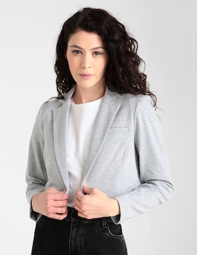 Saco Contempo gris claro jaspeado